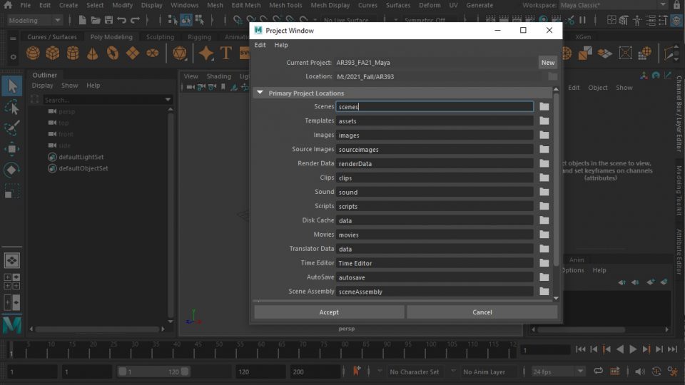 Maya Basics – Monmouth Animation Instruction Pages